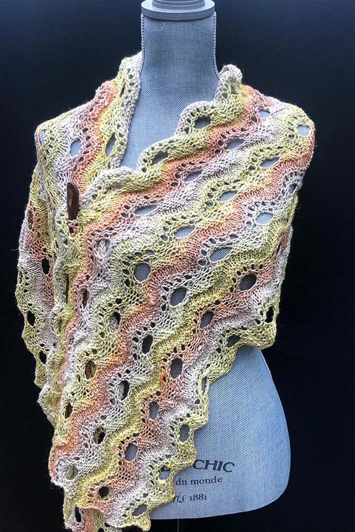 Ready to Wear Hand-Knit Fashions: Aja Shawl